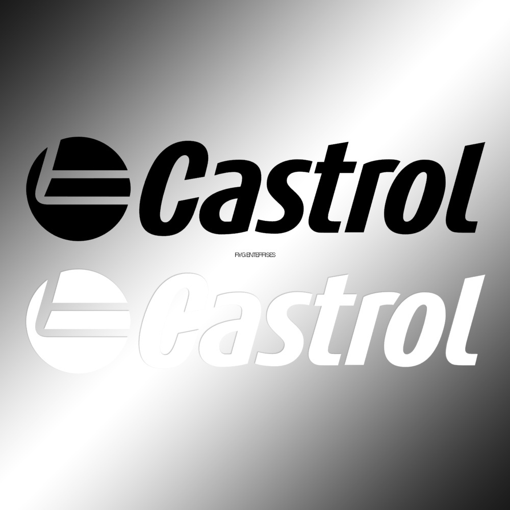 Stickers | (1X) Castrol Oil Logo | Weather Proof die-cut decals ...