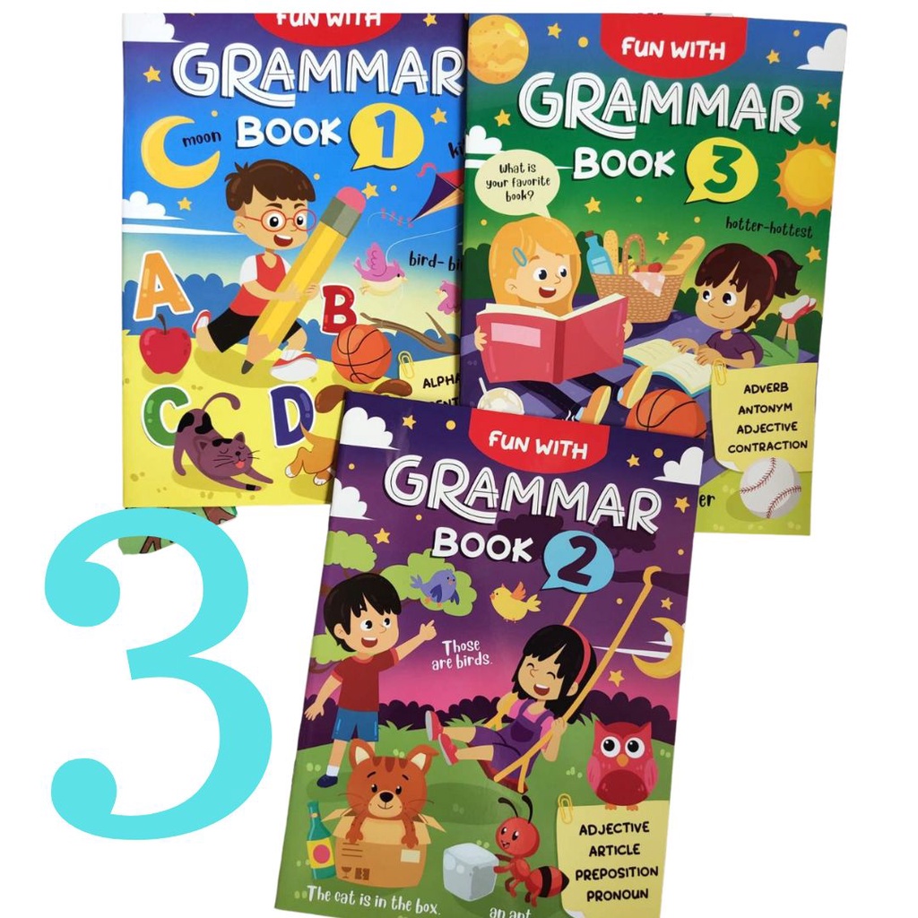 Fun With Grammar (3 books) activity books | Shopee Philippines