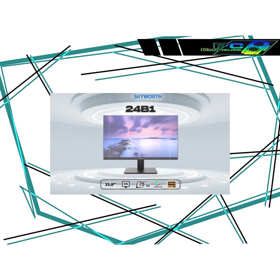 Skyworth 24B1 24in VA 75hz- PC CONFIGURE | Shopee Philippines