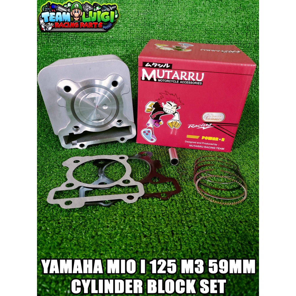 MUTARRU YAMAHA MIO I 125 M3 59MM CYLINDER BLOCK SET | Shopee Philippines