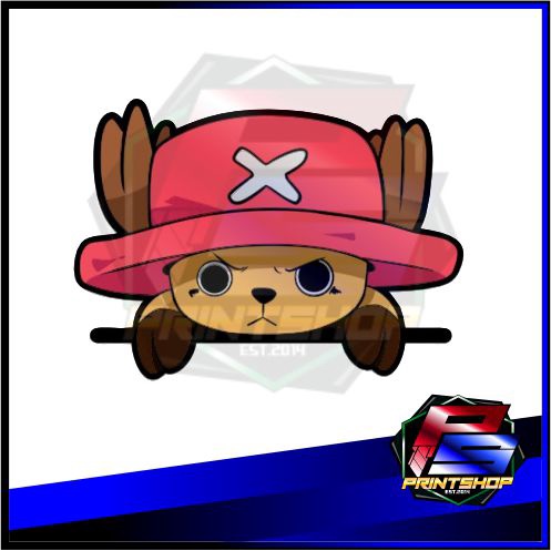 One Piece Peeking Chibi Stickers Printed Glossy Pre-cut | Shopee ...