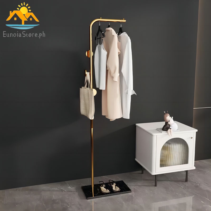 Metal Coat Rack Stand Hanger Marble Hanging Clothes Rack Suitable For ...