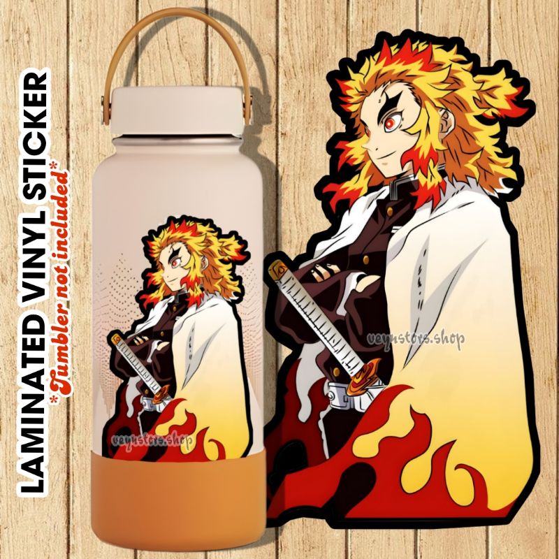 DEMON SLAYER KYOJURO RENGOKU LAMINATED VINYL STICKER | Shopee Philippines