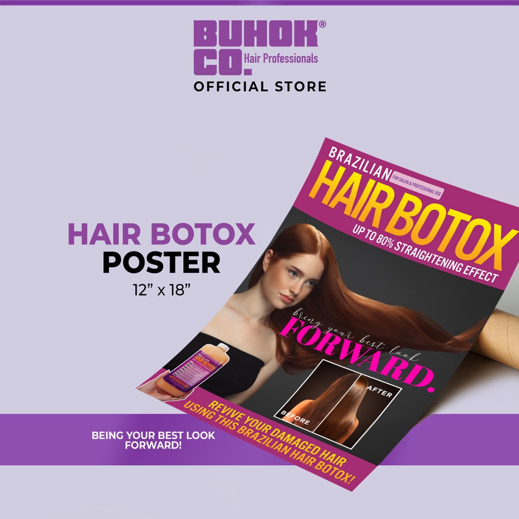 Buhok Co. Brazilian Bot0x for Hair - Poster (12in x 18in) | Shopee ...