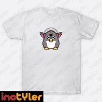 Furby Gray Design Pattern Cute Robotic Robot Toy Pixel Art Pixelated T ...