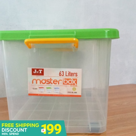 63L J&T Master box CLEAR Storage #8888 / Storage Box | Shopee Philippines
