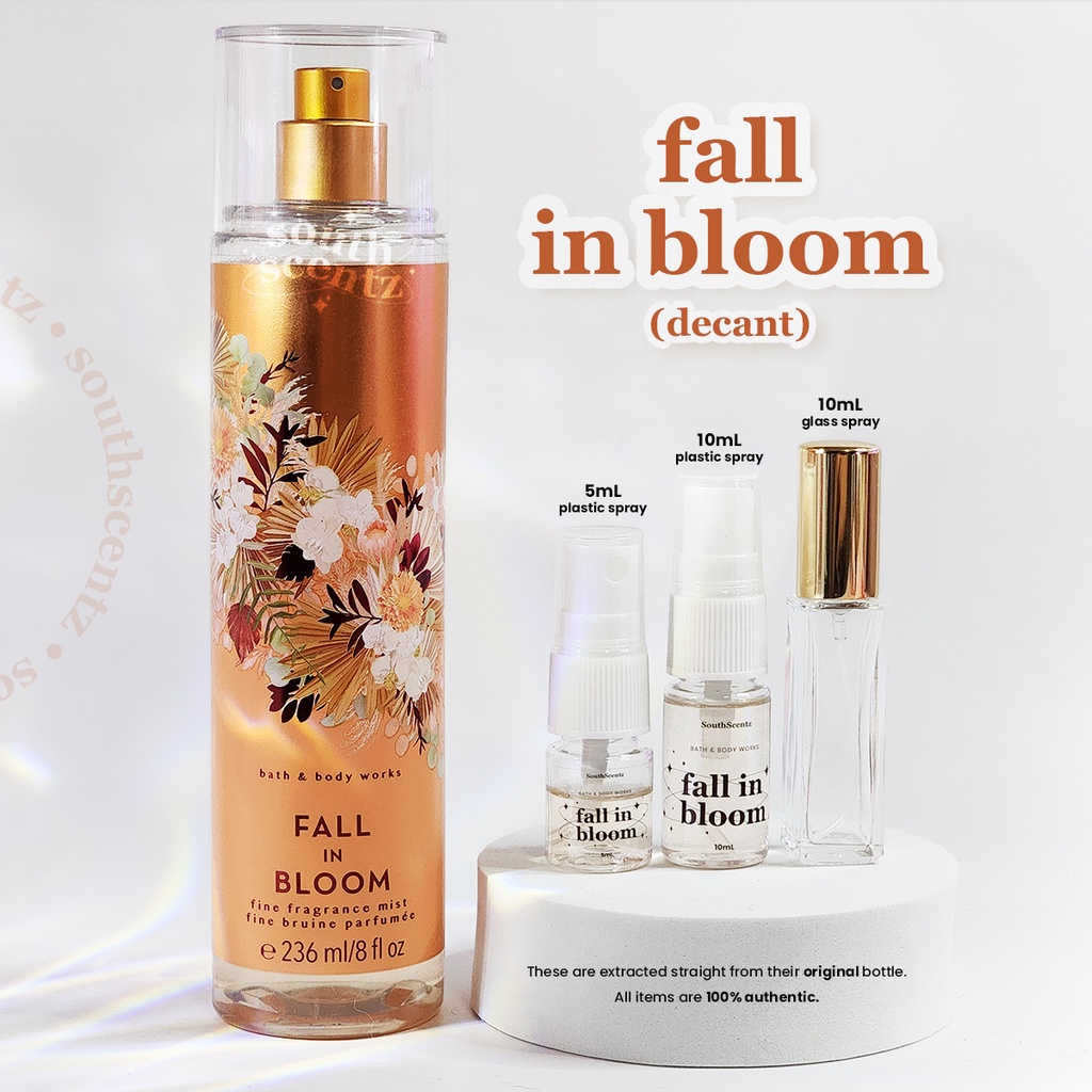 Fall in Bloom Bath and Body Works Body Mist BBW 5mL 10mL SouthScentz ...