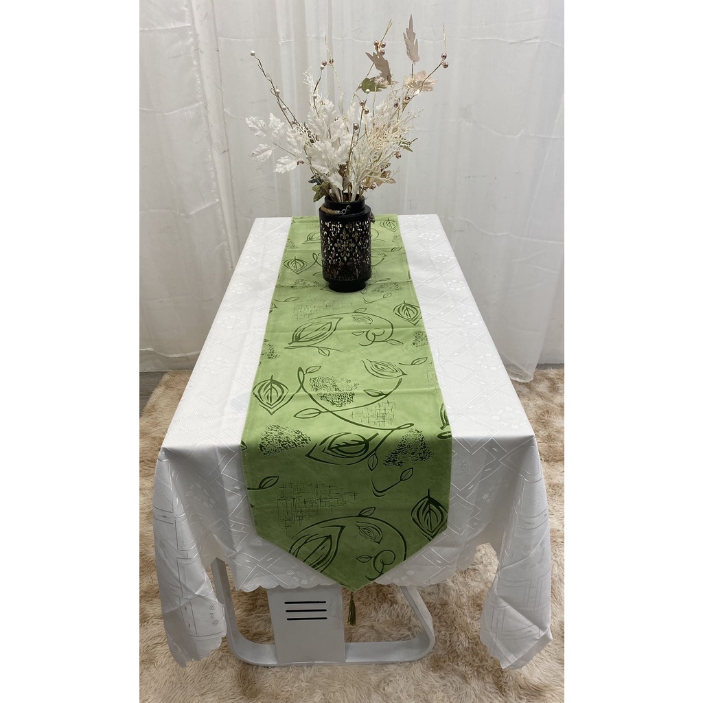 Good Quality Table Runner Elegant Luxurious Decorative VELVET EMBOSSEB ...