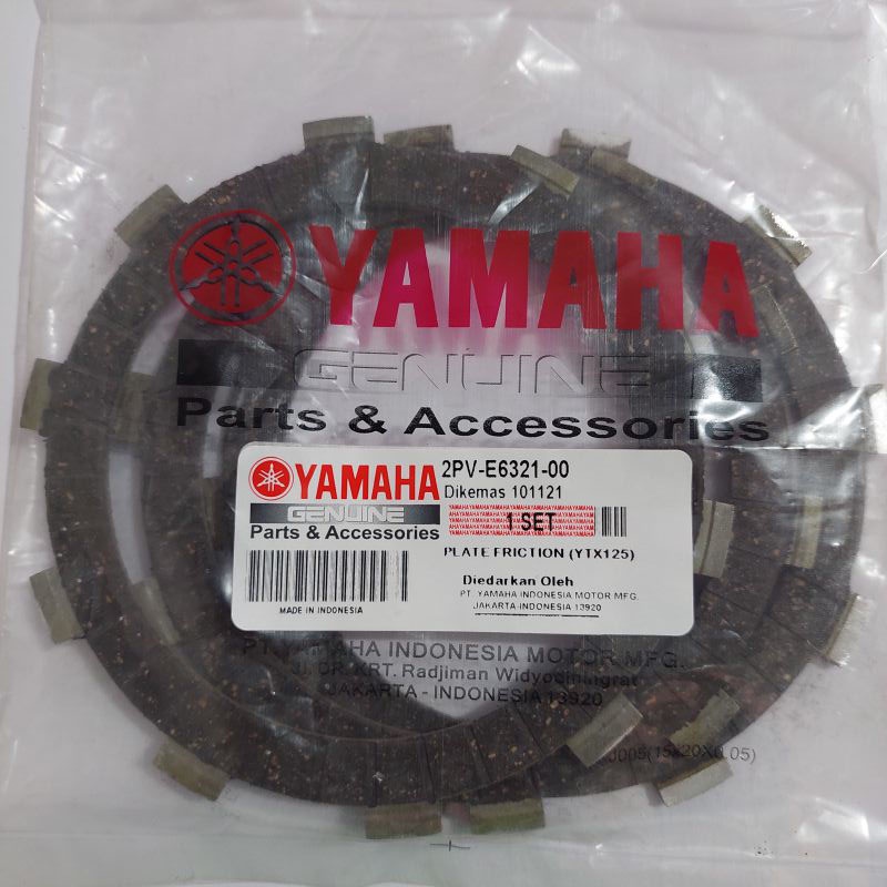 YTX125 CLUTCH LINING 2PV-E6321-00 - Yamaha Genuine part from Indonesia ...