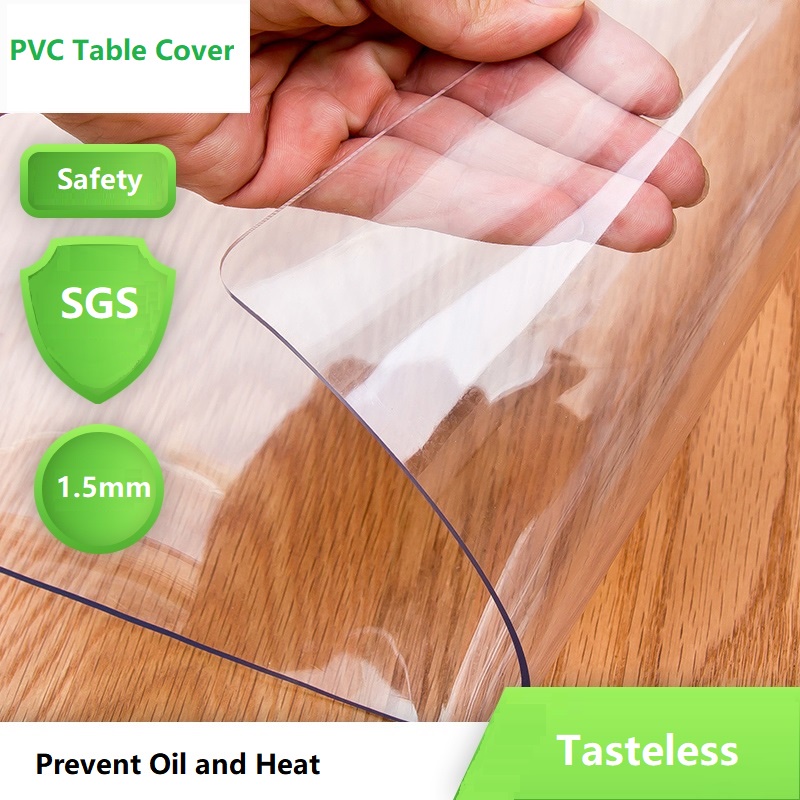 PVC Tablecloth Waterproof Table Cover Plastic Cover Table Pad Table ...