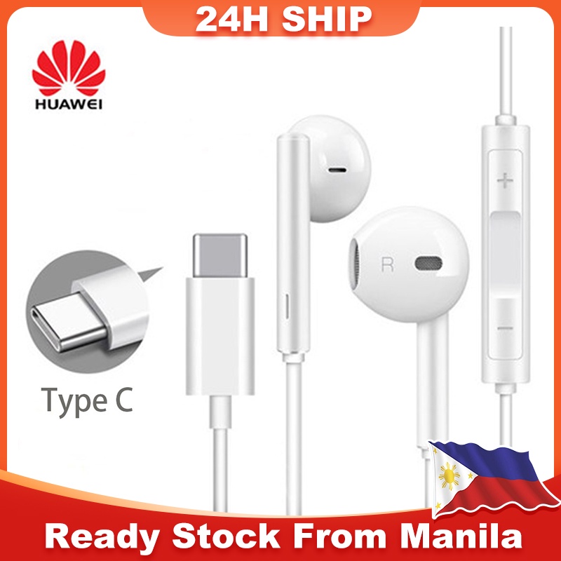 Wired Type-C Earphone USB In Ear Hearphone Headset With Mic Mate Honor ...