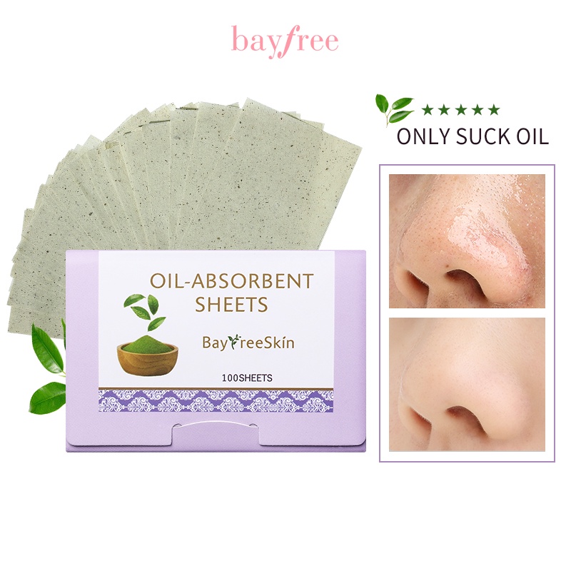 bayfree Face Oil-absorbent Sheets Oil Control Face Cleaning Tool Double ...