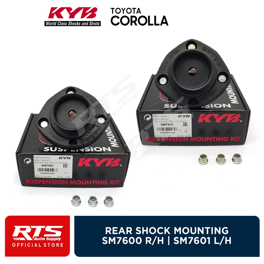KYB Rear Shock Mounting Toyota Corolla 1989 - 2002 / EE90 / AE92 R/H ...