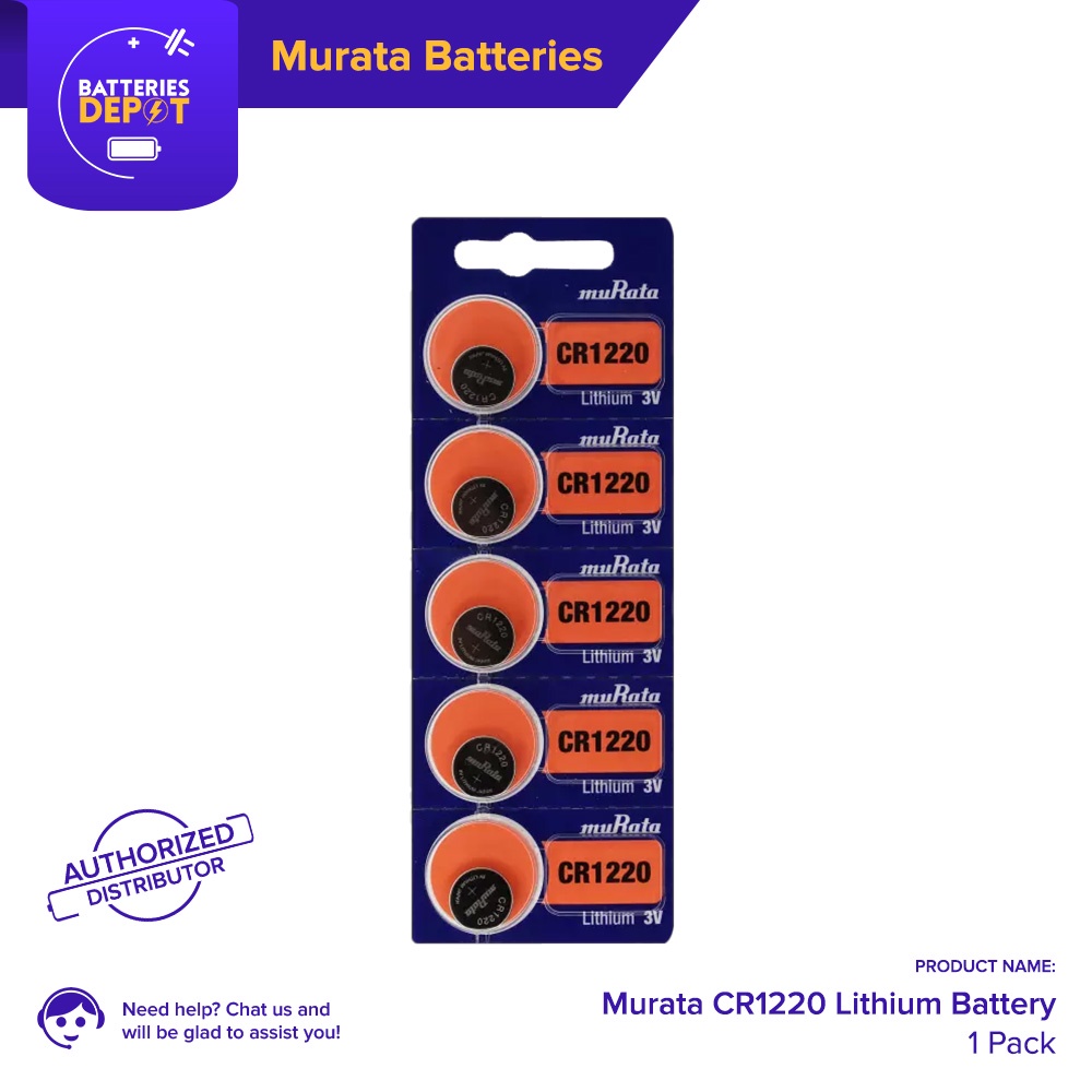 Murata CR1220 Lithium 3V Battery | Shopee Philippines