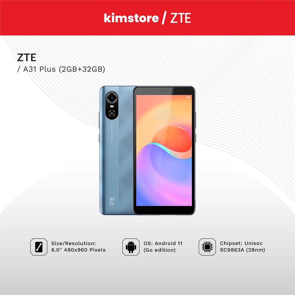 ZTE A31 Plus (2GB/32GB) | Shopee Philippines