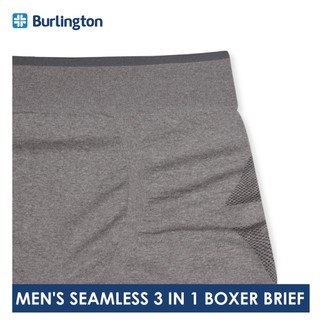 Burlington Men's Seamless Boxer Brief 3 pieces in a pack GTMBBG17 ...