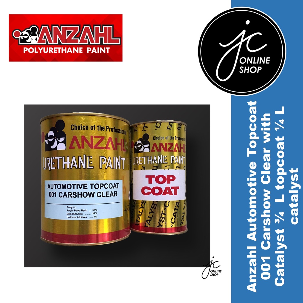 Anzahl automotive topcoat 001 carshow clear with catalyst 3/4 topcoat l ...