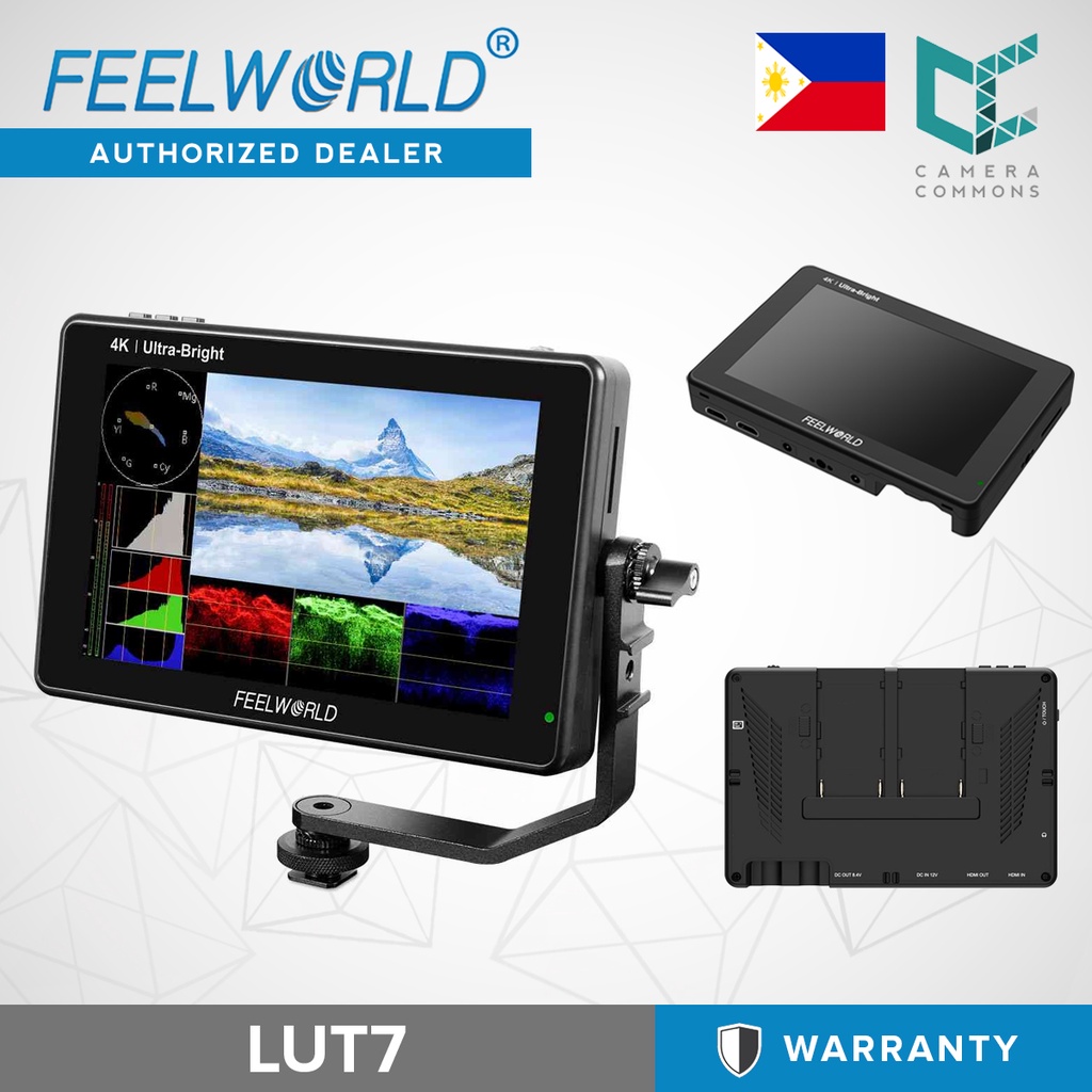 FEELWORLD LUT7 LUT7S 7" 3D LUT 4K HDMI and SDI Monitor | Shopee Philippines