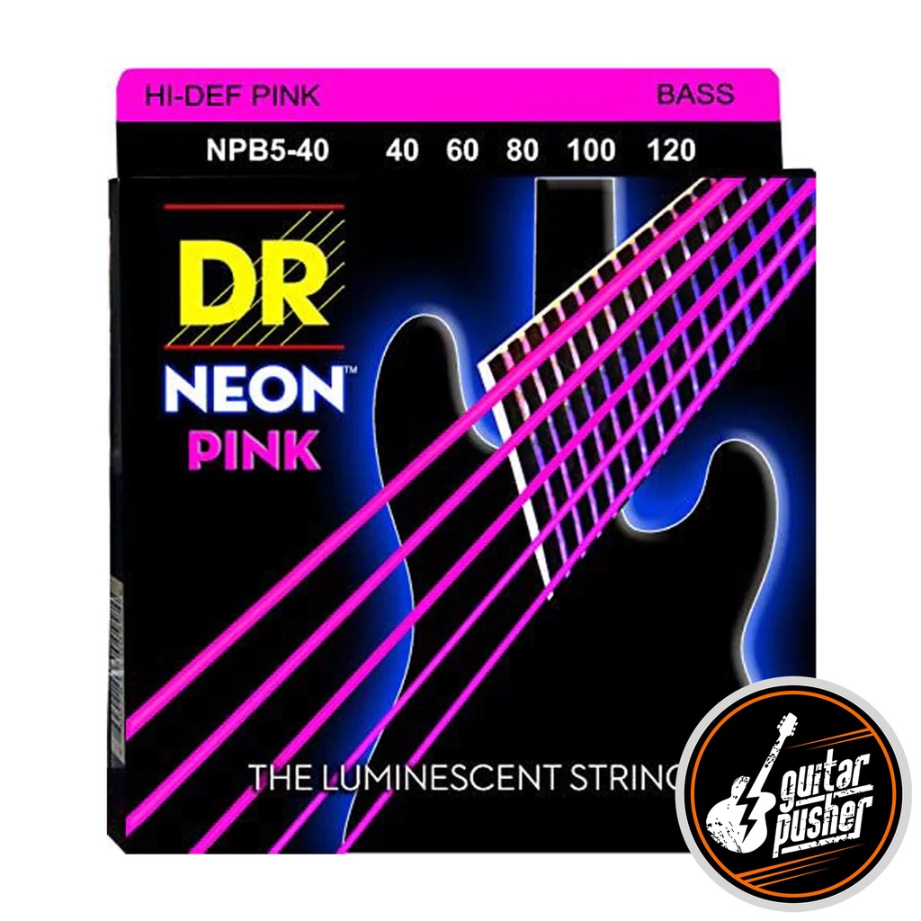 DR Hi-Def NEON Pink K3 Coated Light Bass Strings | Shopee Philippines