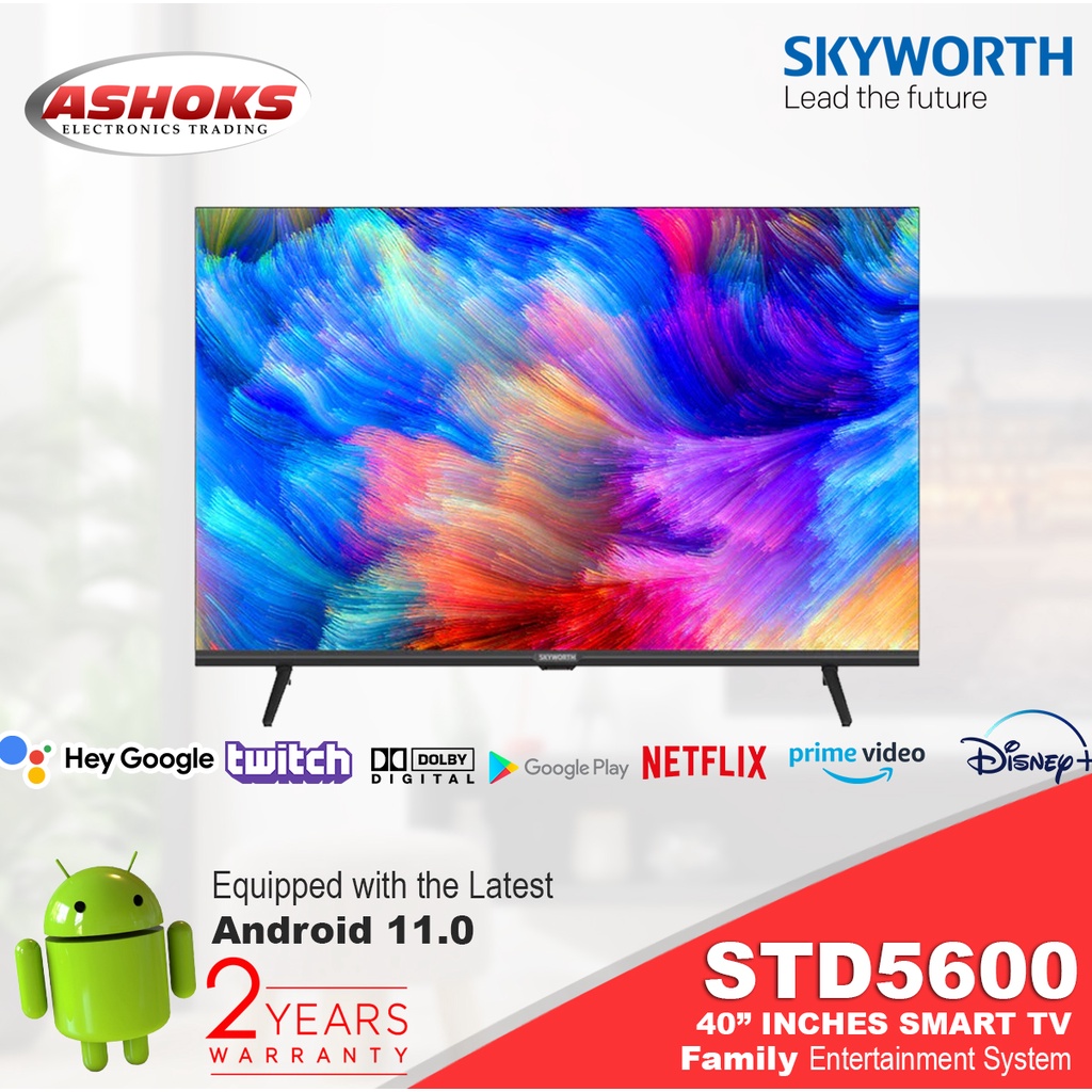 Skyworth 40STD5600 Android Smart TV / 40 inch / Android 11 / free wall ...