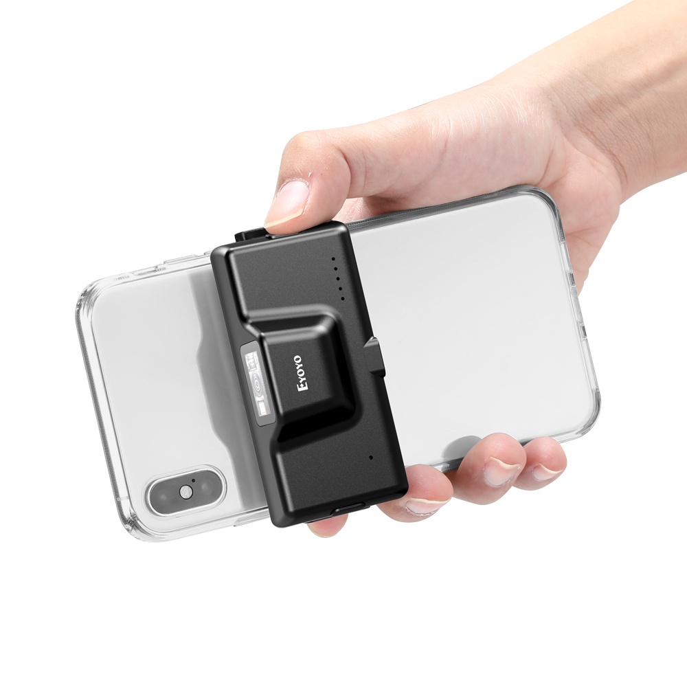 Eyoyo 2D Bluetooth Barcode Scanner Wireless, Back Clip-on Phone Bar ...
