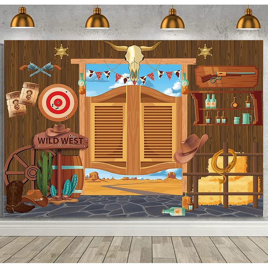 5x3ft Western Cowboy Backdrops for Photoshoot Wild West Western Party ...
