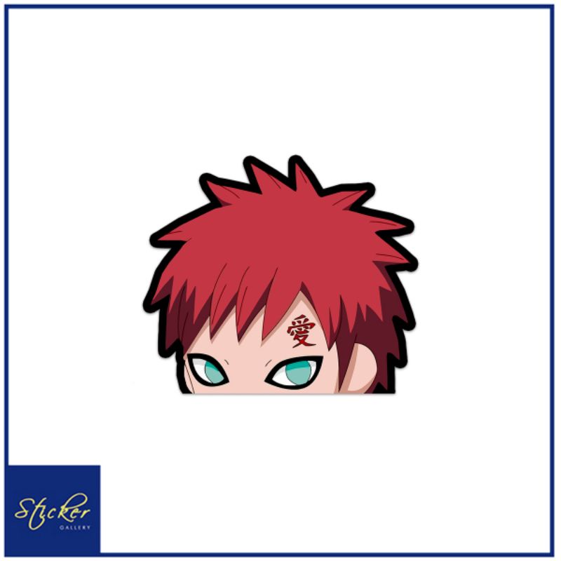 GAARA NARUTO SHIPPUDEN ANIME PEEKER WATERPROOF STICKER | Shopee Philippines