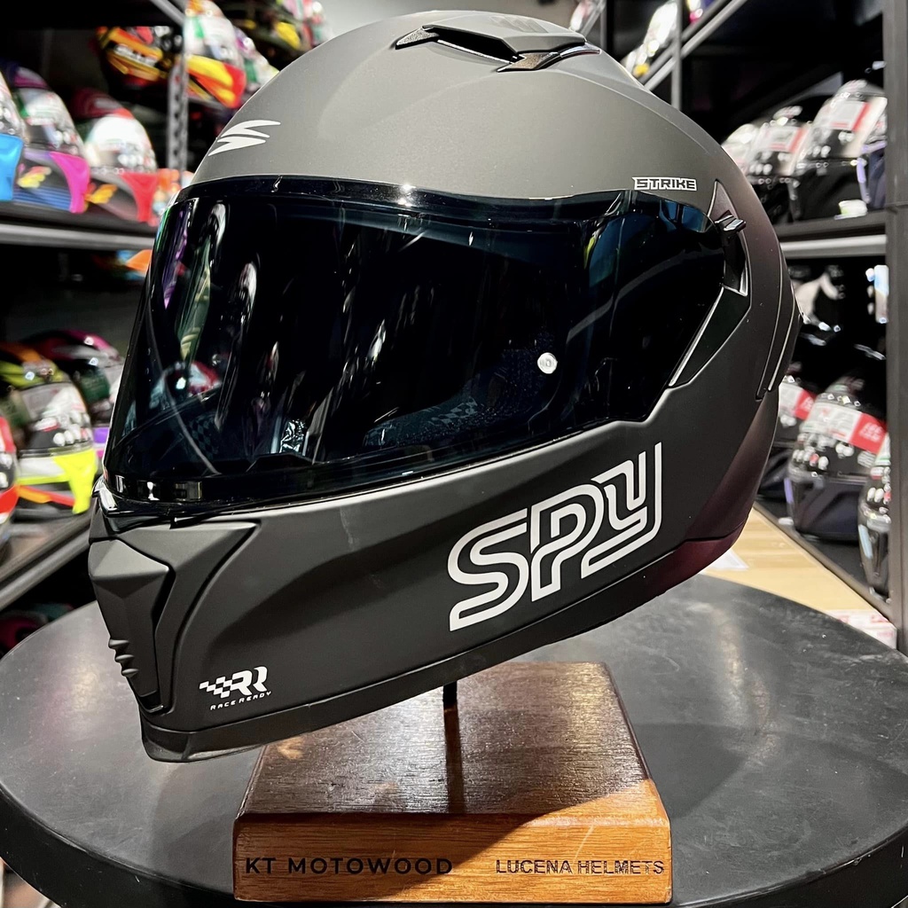 Spyder Helmet Strike V2 Full Face Dual Visor w/ Free Extra Clear Visor ...