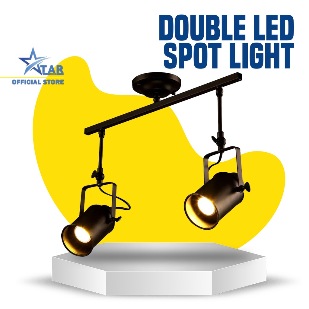 Spot LED Track Light Clothing Store Bar Spotlight Industrial Track Lamp ...