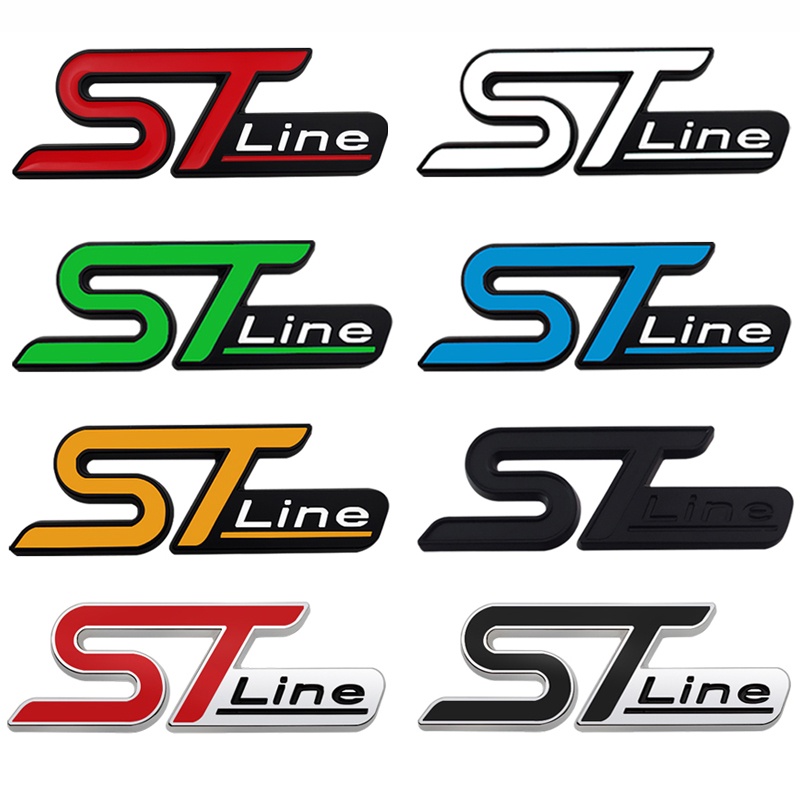3D Metal ST LINE Car Grille Emblem Badge Sticker for Ford ST LINE Focus ...
