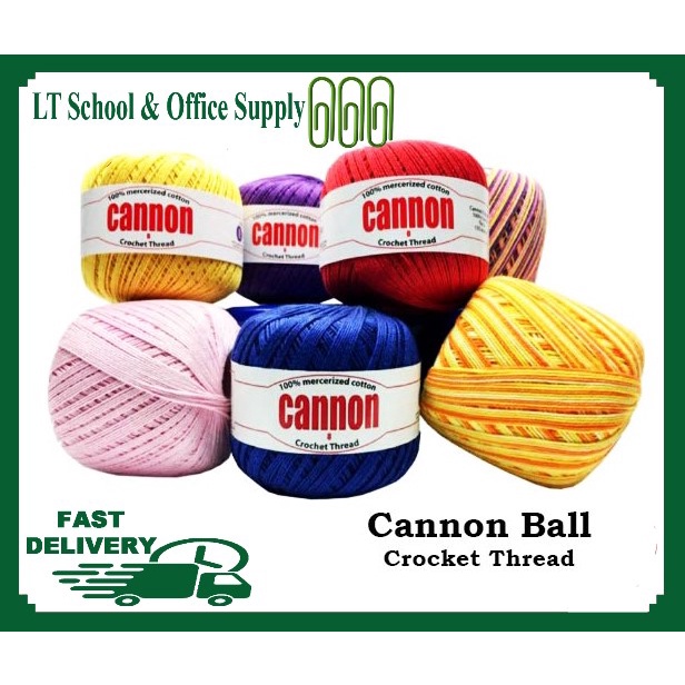 100% Mercerized Cotton Cannon Crochet Tread 175meters | Shopee Philippines