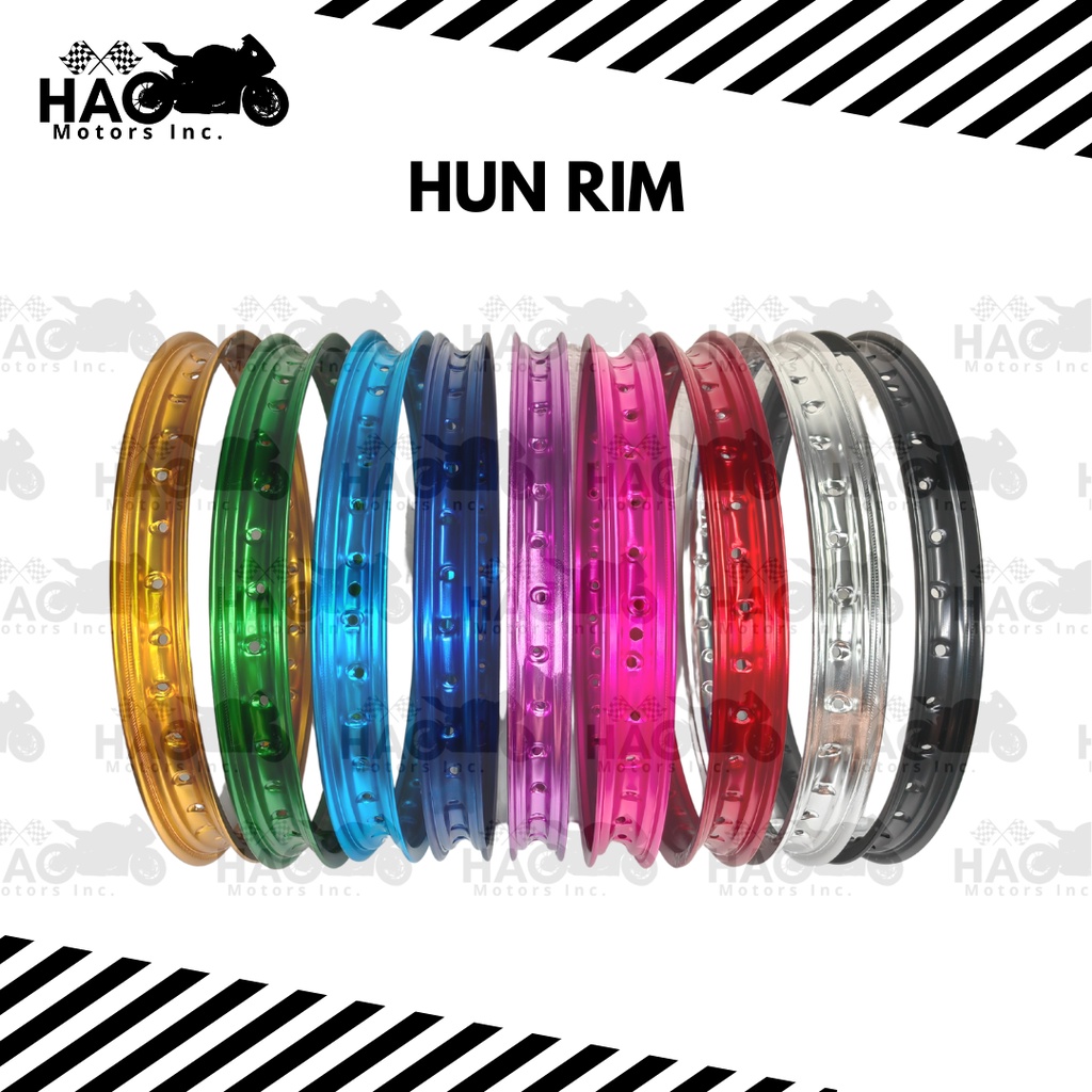 HUN ALLOY RIM SET 1.2-1.4 x 17/ 1.4-1.4 x 17 RACING MONKEY Made in ...