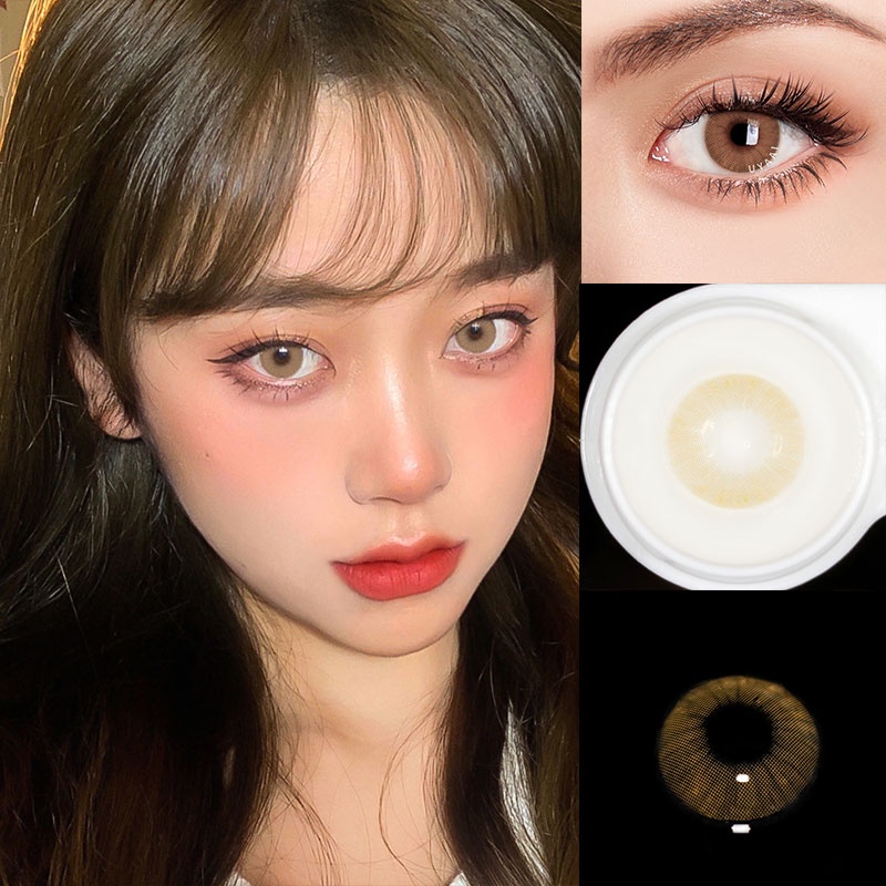 Midroo 2PCS\Pair color contact lenses Polar Light Brown contact lenses ...