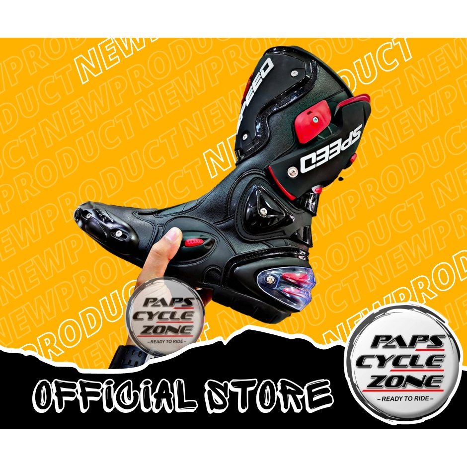 SPEED HI-CUT BOOTS (BLACK) | Shopee Philippines