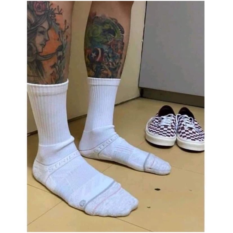 Thick & Comfy Cotton Cushioned Crew Socks ORIGINAL STRIDELINE! | Shopee ...