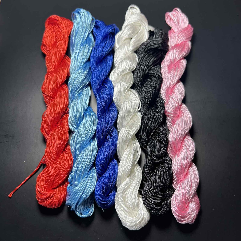 22 Meter Long 1mm thick Knot Cord String Satin Macrame Thread Shamballa ...
