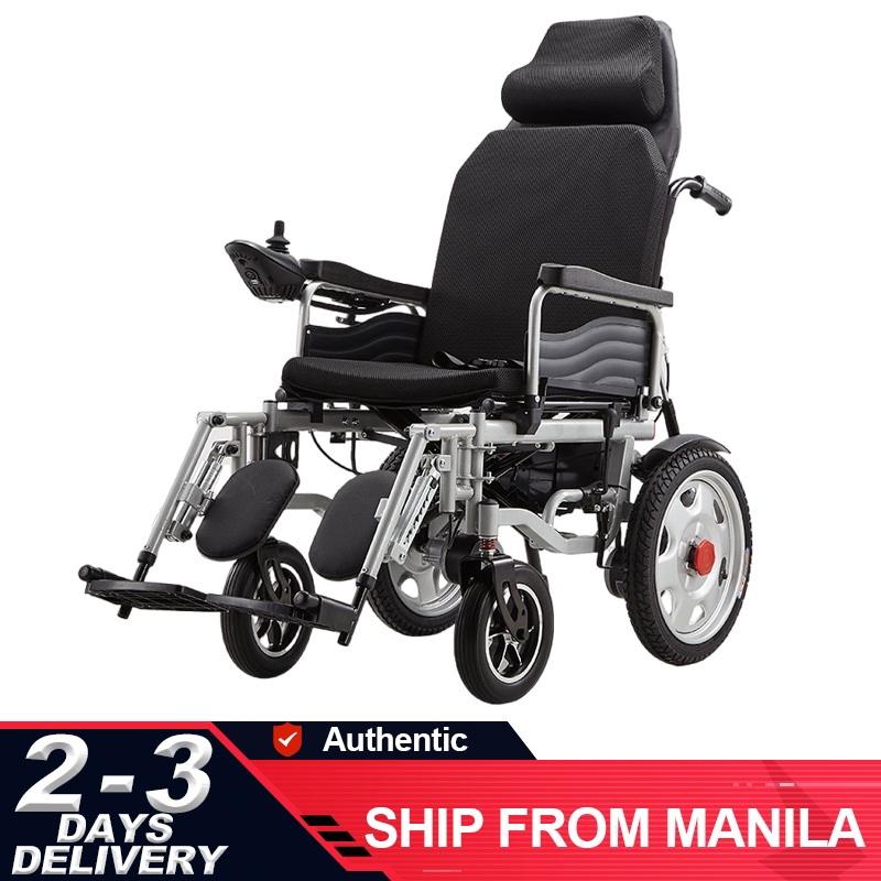 Electric wheelchair intelligent automatic elderly folding lightweight ...