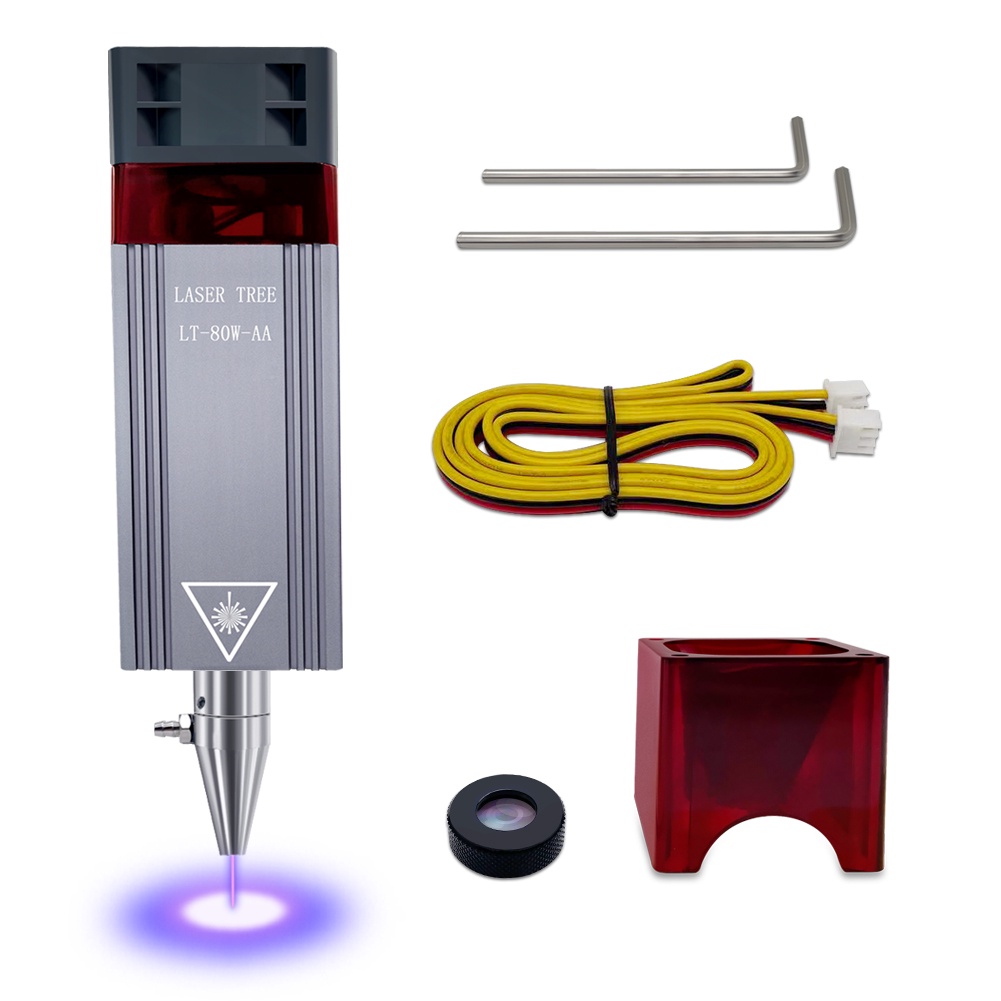 Laser Tree 80w Laser Head With Air Assist 450nm Ttl Blue Light Laser