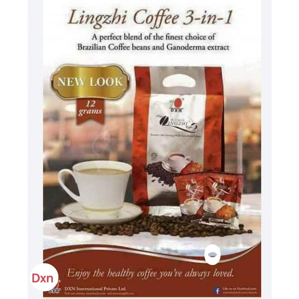 DXN Lingzhi Coffee 12g x 10 sachets | Shopee Philippines