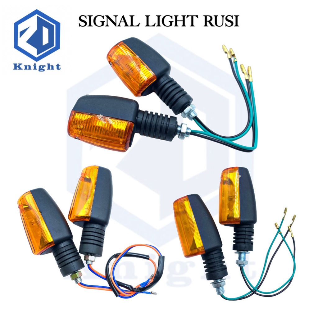Knight Motorcycle Rusi Signal Light Orange 1Pair | Shopee Philippines