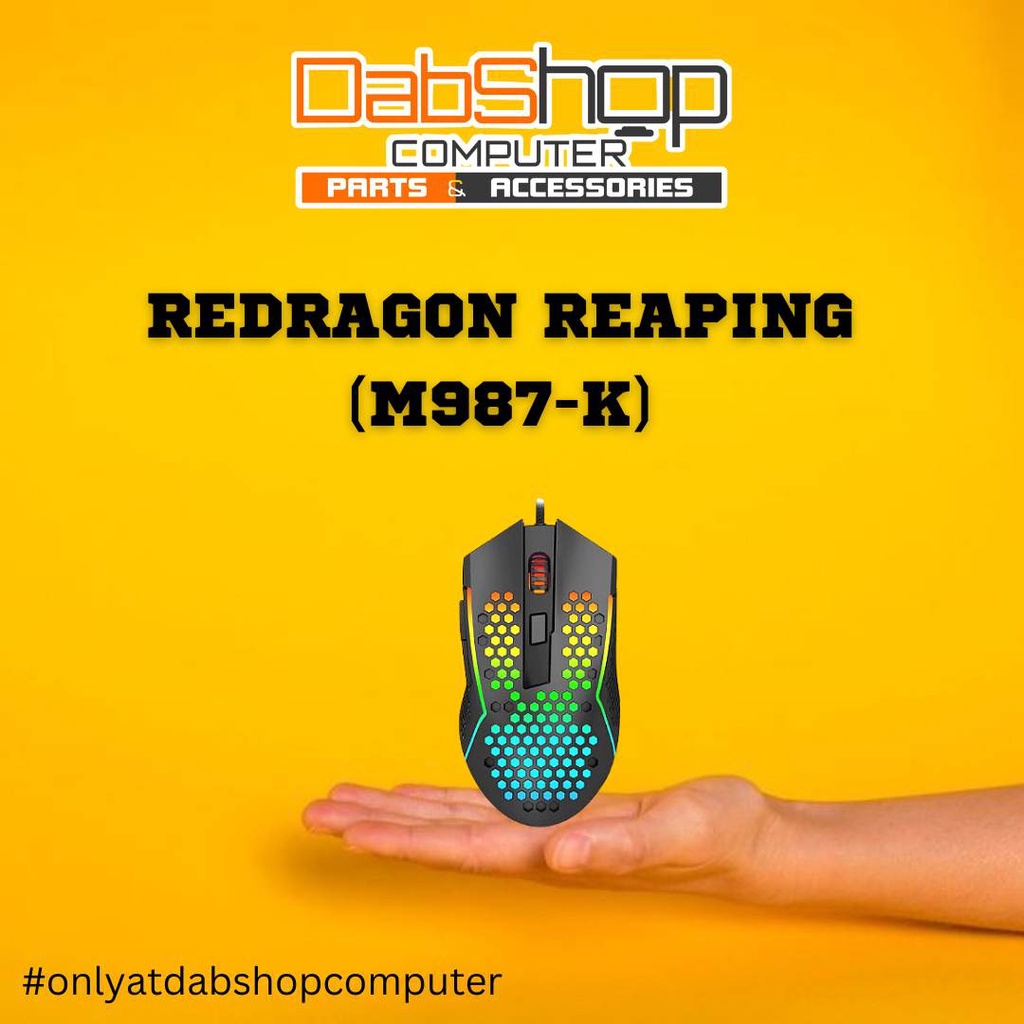 REDRAGON REAPING BLACK M987-K GAMING MOUSE | Shopee Philippines