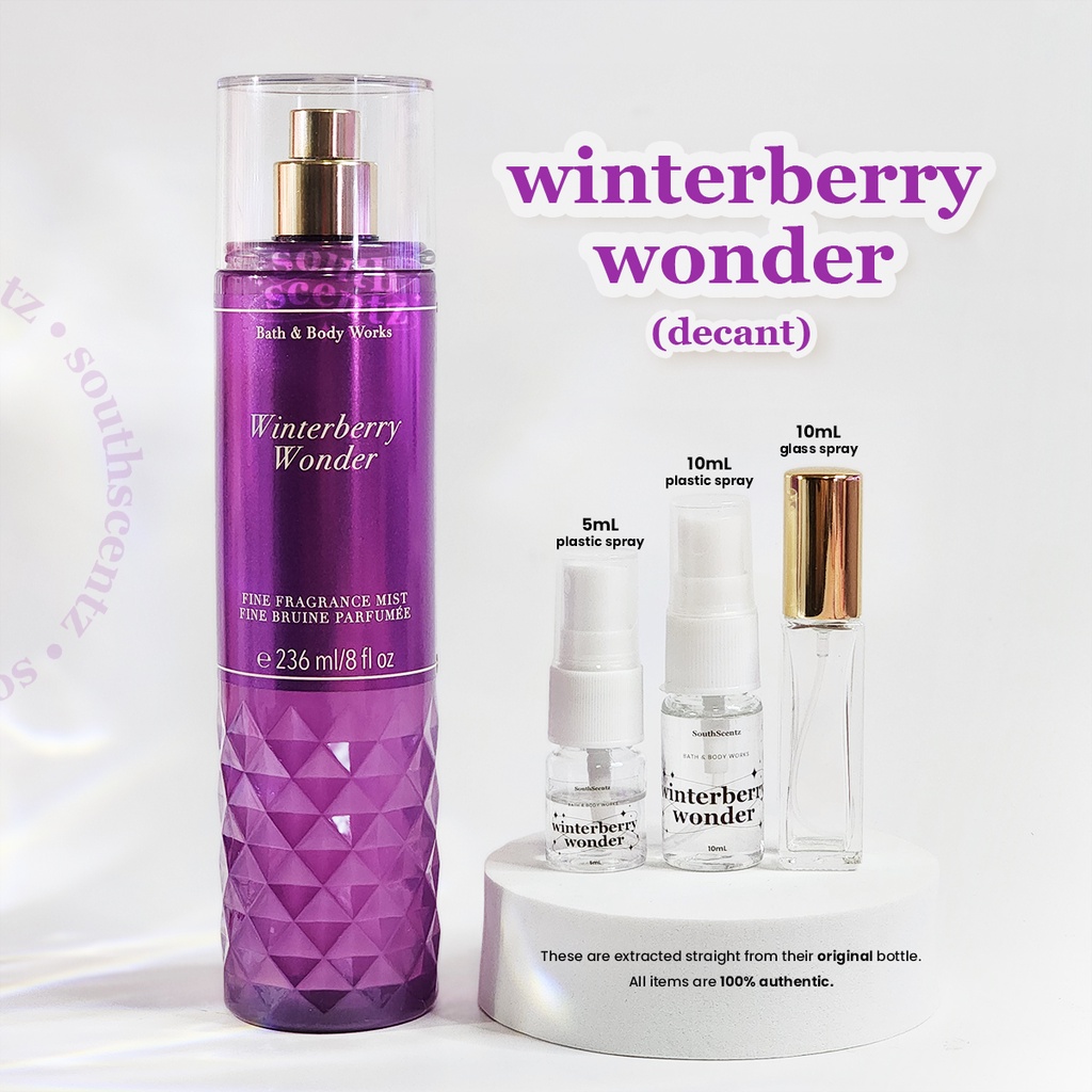 Winterberry Wonder Bath and Body Works Body Mist BBW 5mL 10mL ...
