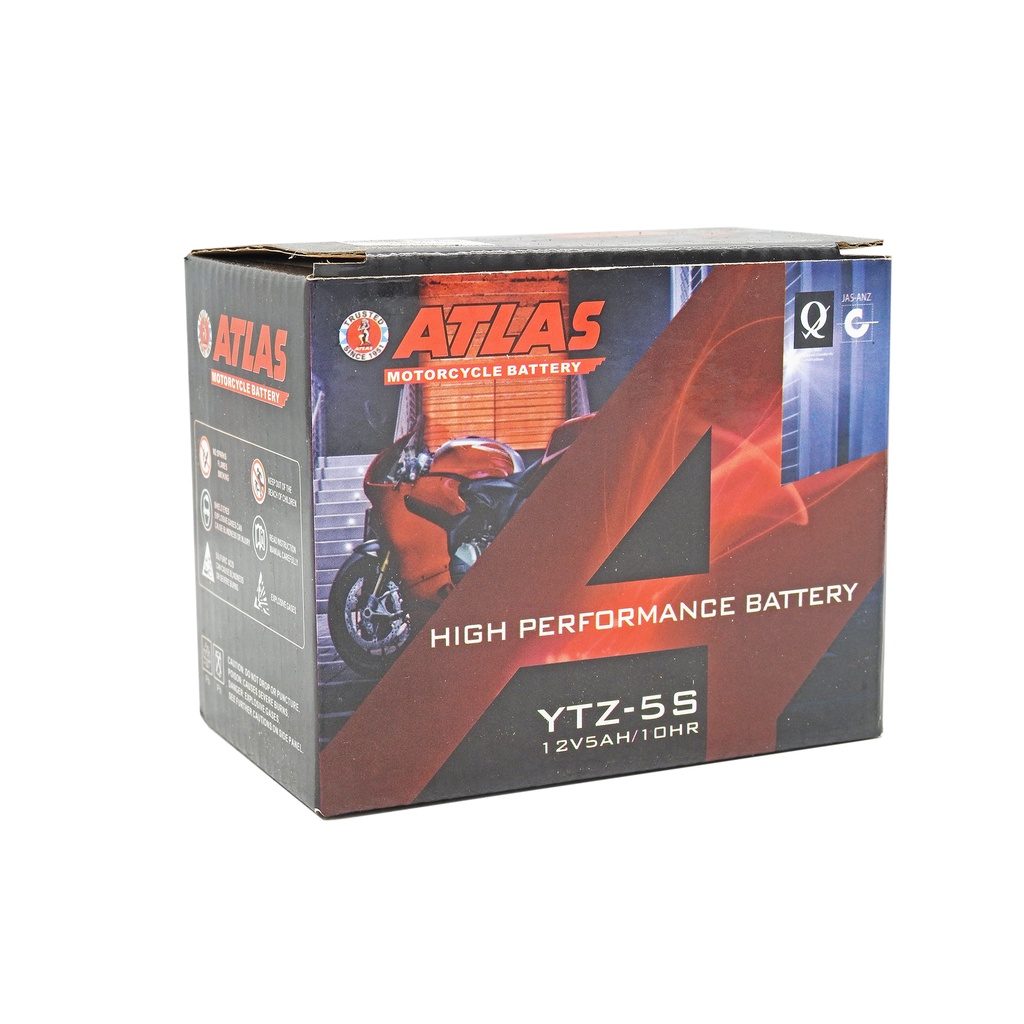 Atlas YTZ5S Maintenance Free (Fully Sealed) Motorcycle Battery | Shopee Philippines