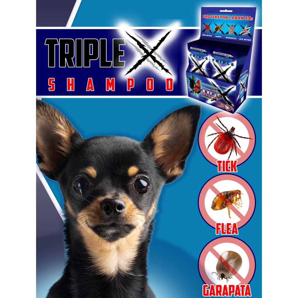 [FCR AGRIVET] BATTLECOCK Triple X Shampoo 10ml for Gamefowl / Para sa ...