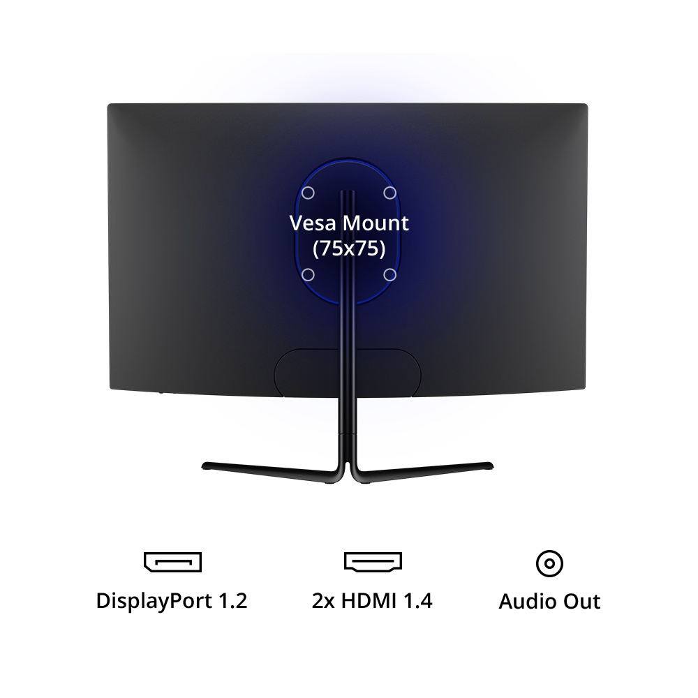 PRISM+ X240 24 Inch 144Hz 1ms Curved FHD [1920 x 1080] Adaptive Sync ...