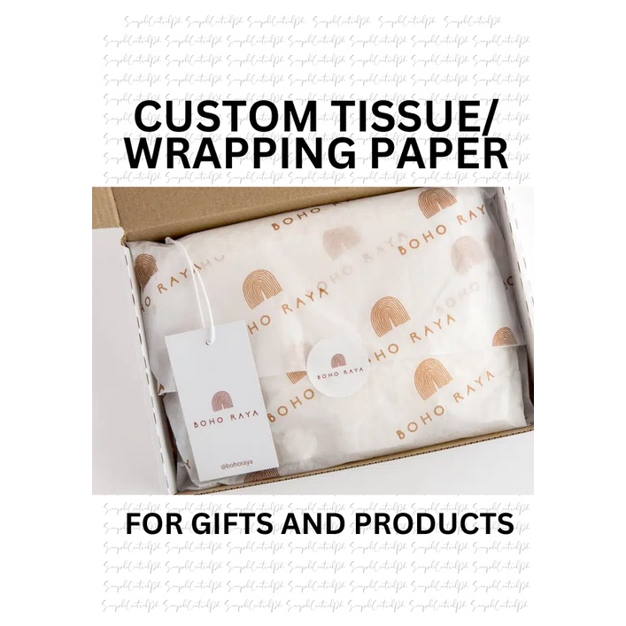 CUSTOMIZED Wrapping Paper Onion Skin | Shopee Philippines