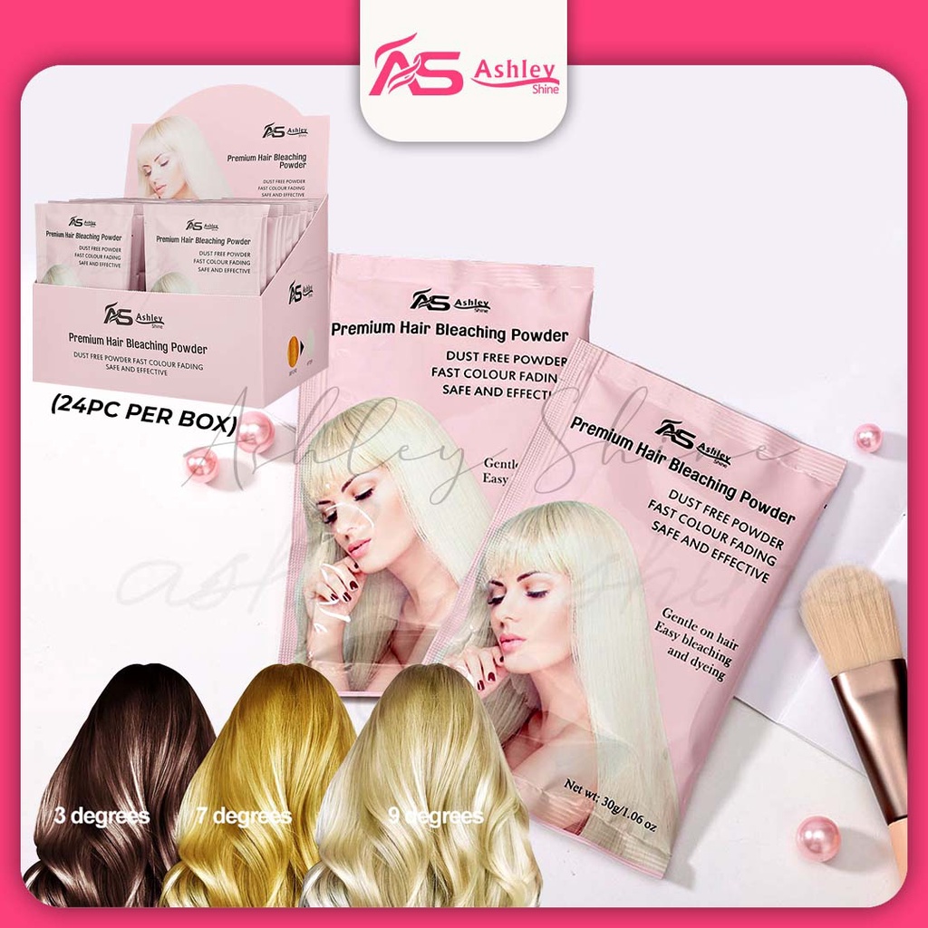 Ashley Shine Bleaching Powder Brightener Hair Color Fade Lower Damage ...