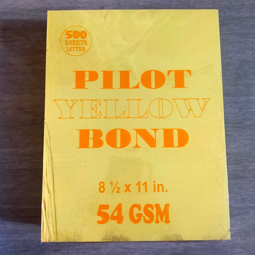 Yellow Bond Paper | Pilot, Generic Brand | Short, Long | Shopee Philippines