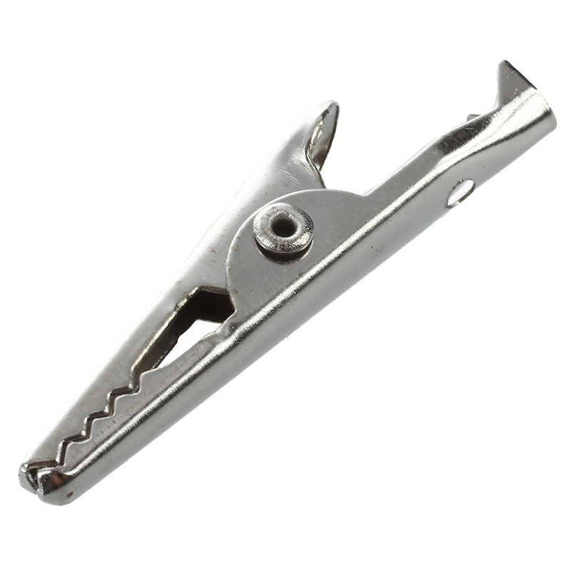 Mini Metal Alligator Clips, Crocodile Clamps Silver Tone Nickel ...
