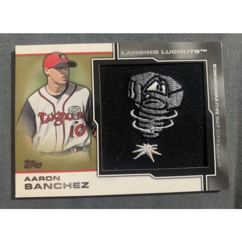 Baseball Cards - AARON SANCHEZ 2013 TOPPS Pro Debut HAT LOGO PATCH ...